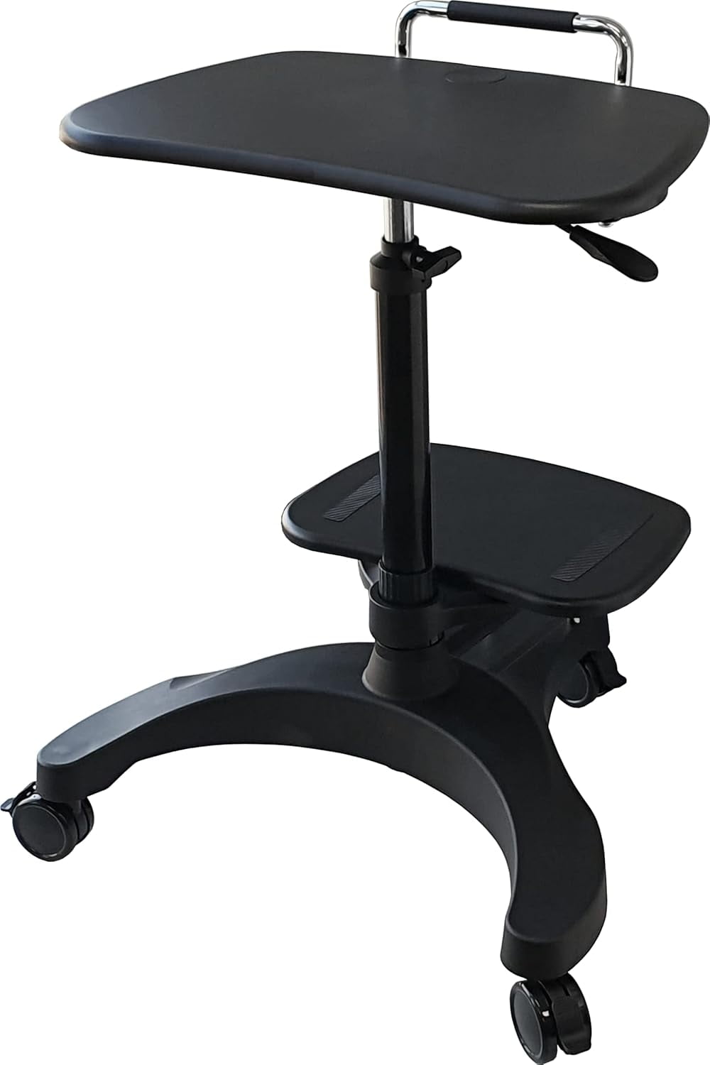 Aidata Ergonomic Sit-Stand Mobile Laptop Cart Work Station with Printer ...
