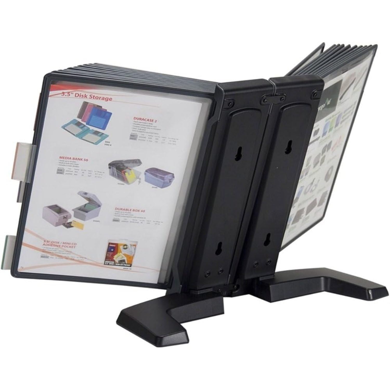Aidata FDS005L-20 Desktop Reference Organizer, Includes 20 Display ...
