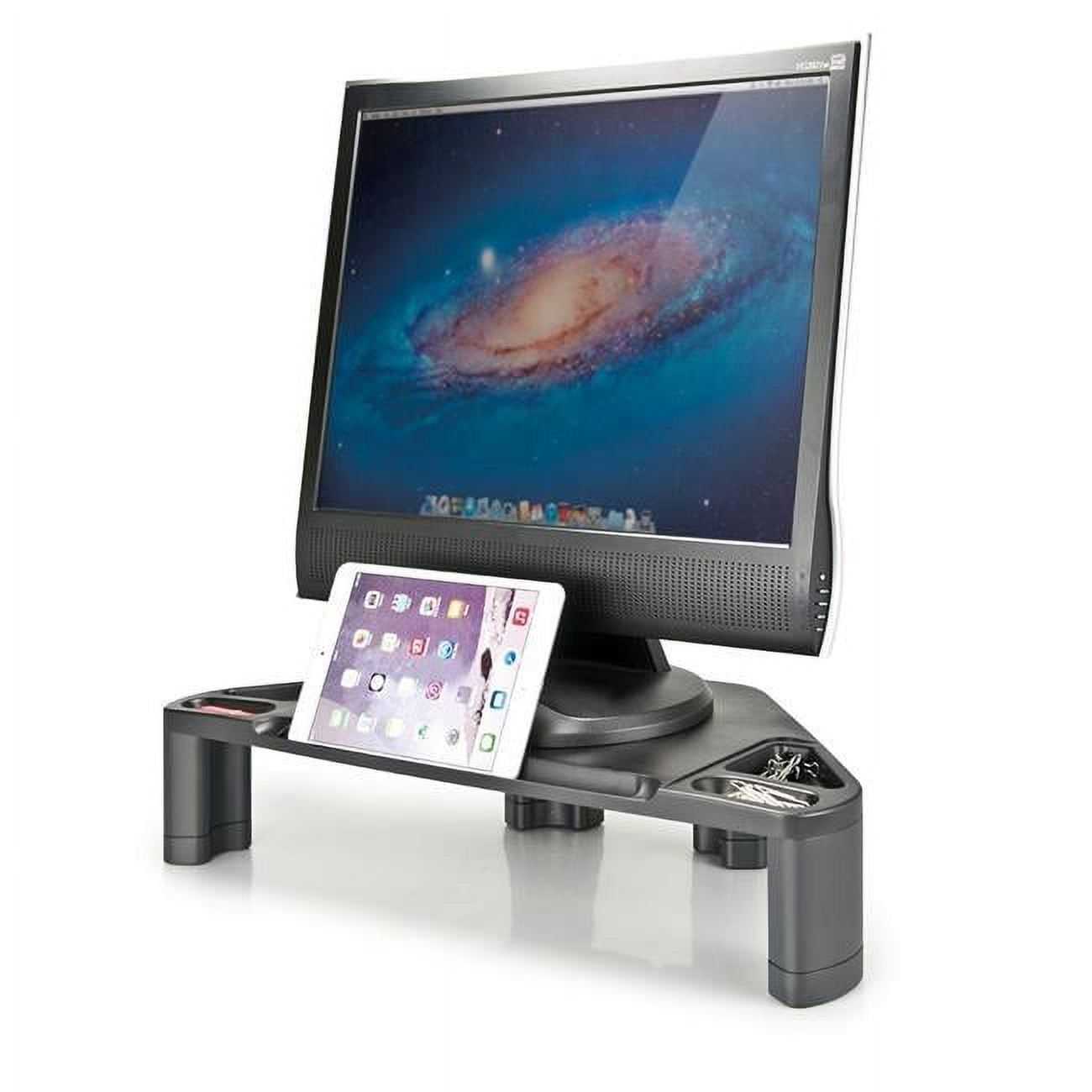 CORNER MONITOR/LAPTOP STAND WITH SMART DEVICE SLOT - Walmart.com