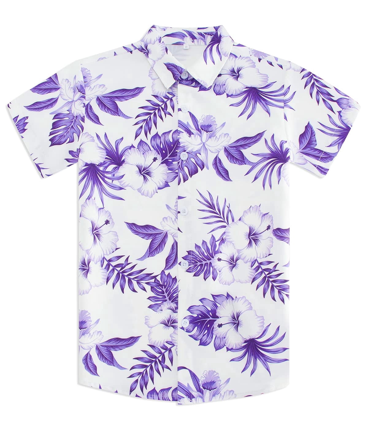 Aideaone Boy's Button Down Hawaiian Shirts Short Sleeve Cool Cartoon ...
