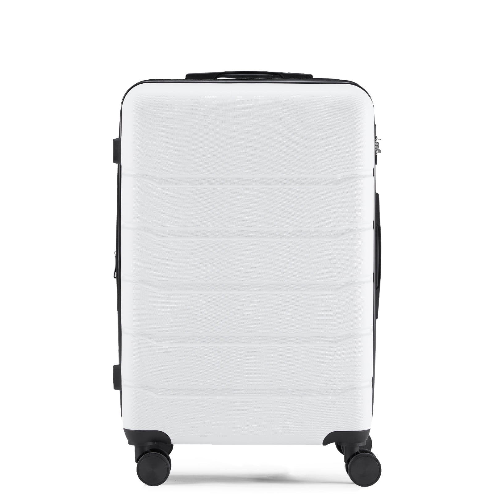 Aidoly 24 inch Lightweight Expandable Spinner Luggage with TSA Lock for Adult Teen, White ...