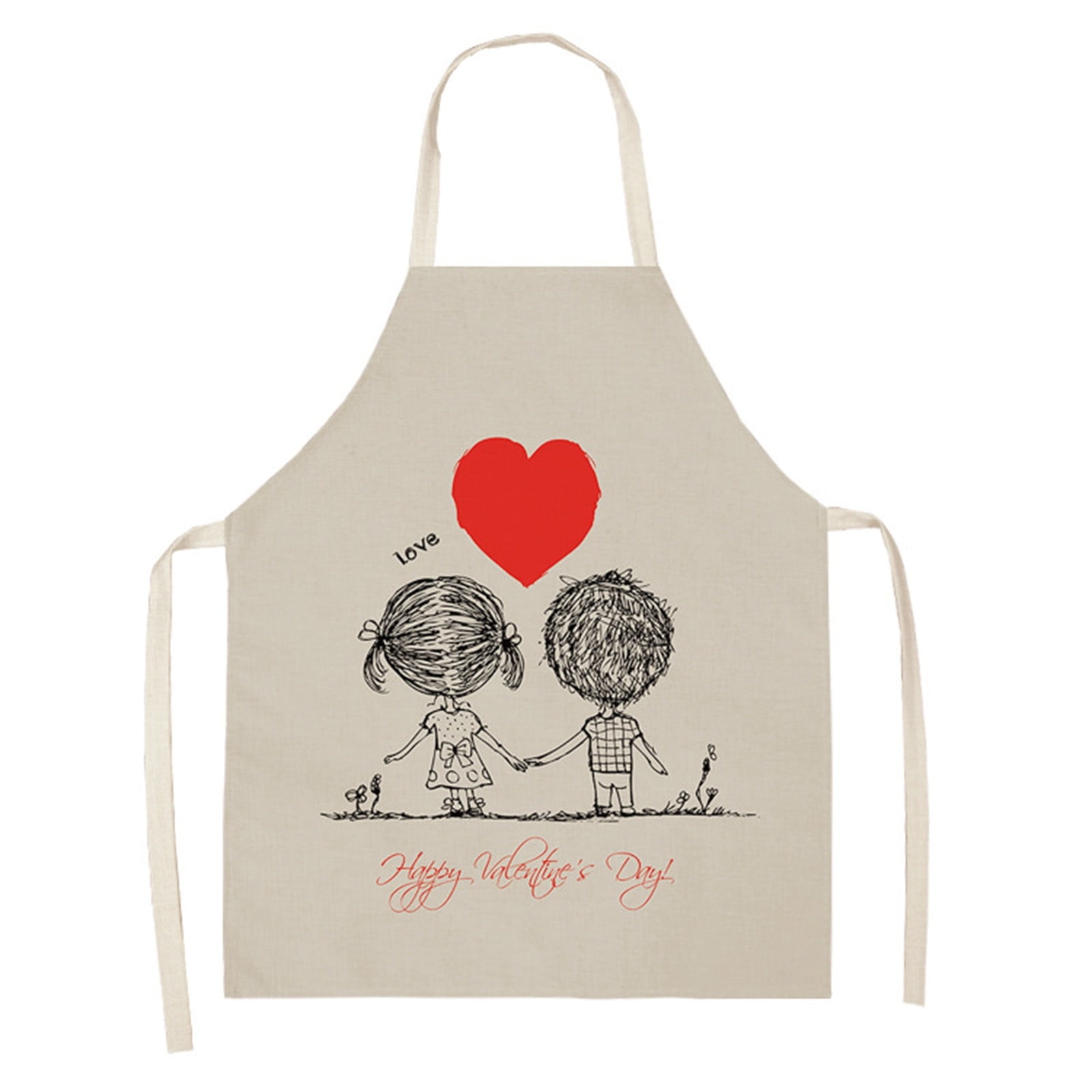 Aidoshy 1pc Parent Adult The Family Kitchen Valentine's Day Print Linen ...