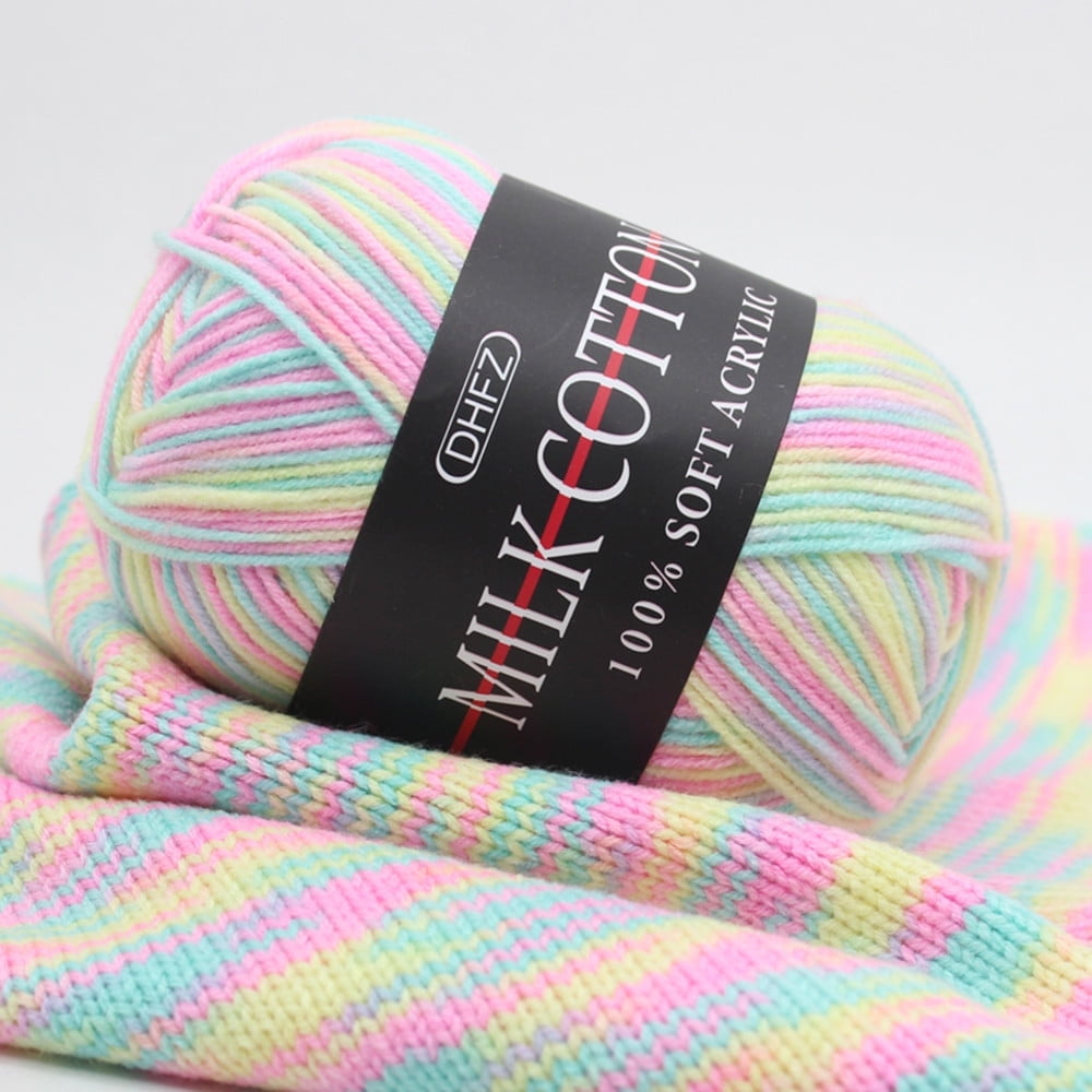 Aidoshy Cotton Crochet Yarn on Clearance! Worsted Medium Colorful Hand ...