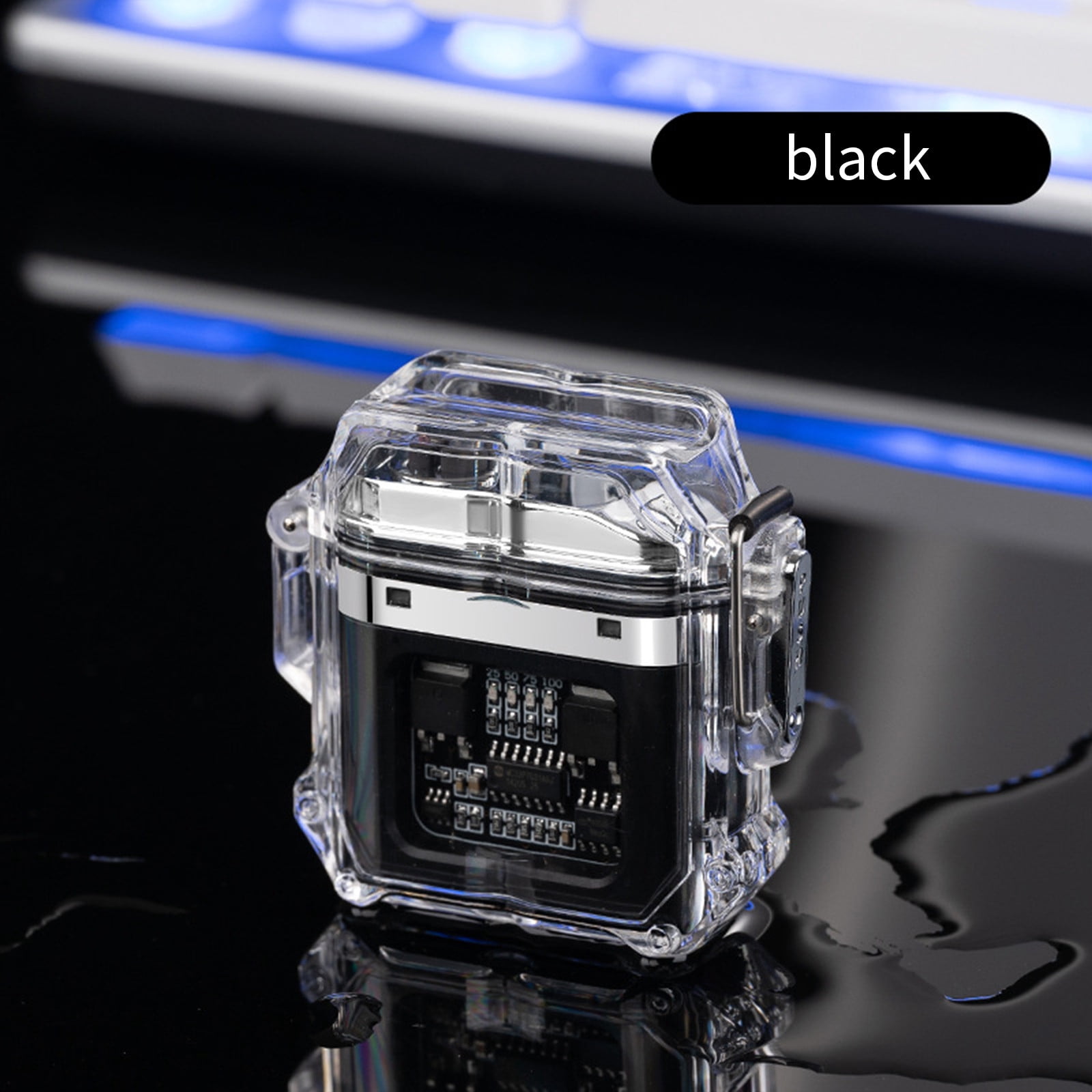 Aidoshy Electric Lighter,Transparent Electronic Lighter Outdoor ...