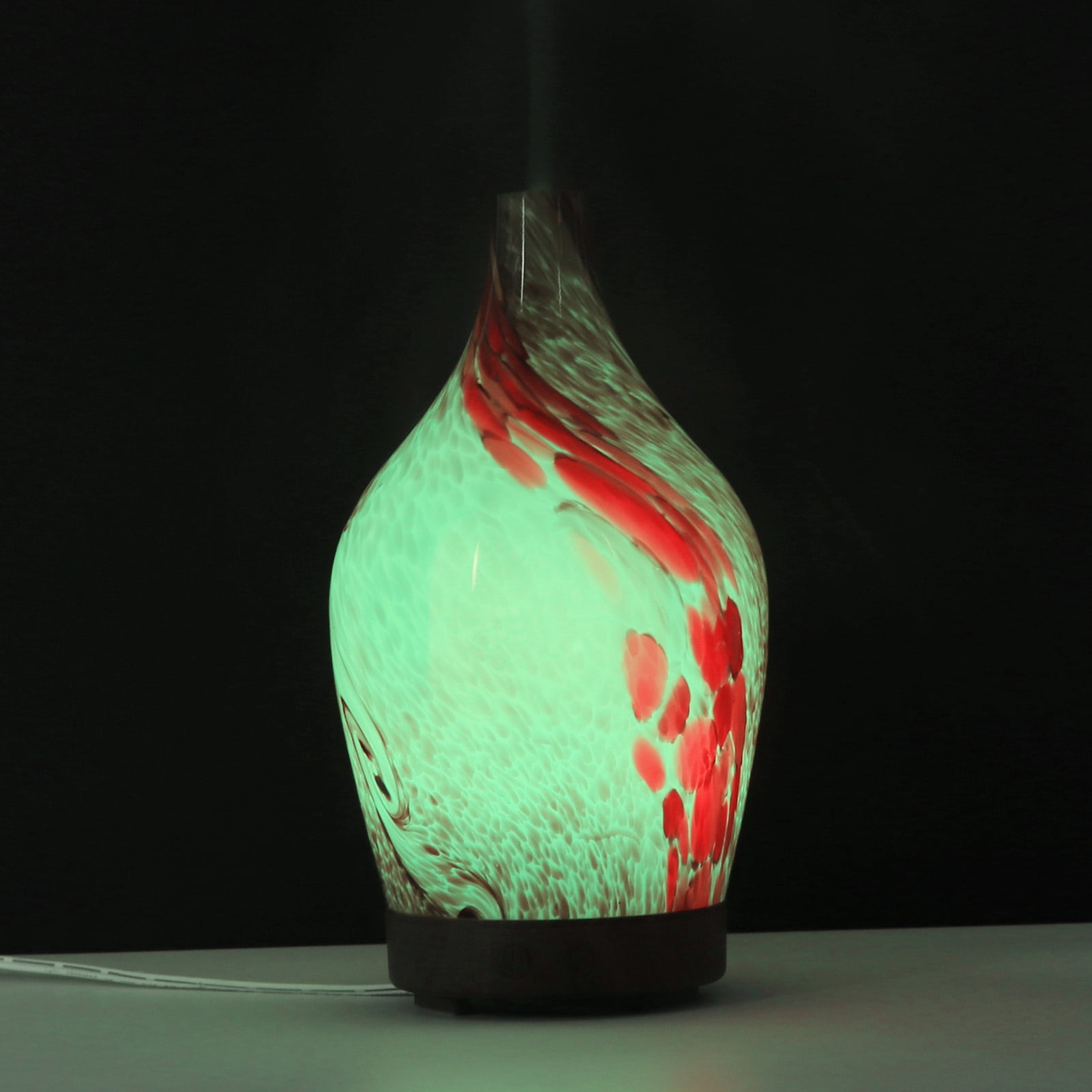 Aidoshy Essential Oil Diffuser,New Glass Colorful Vase Aromatherapy ...