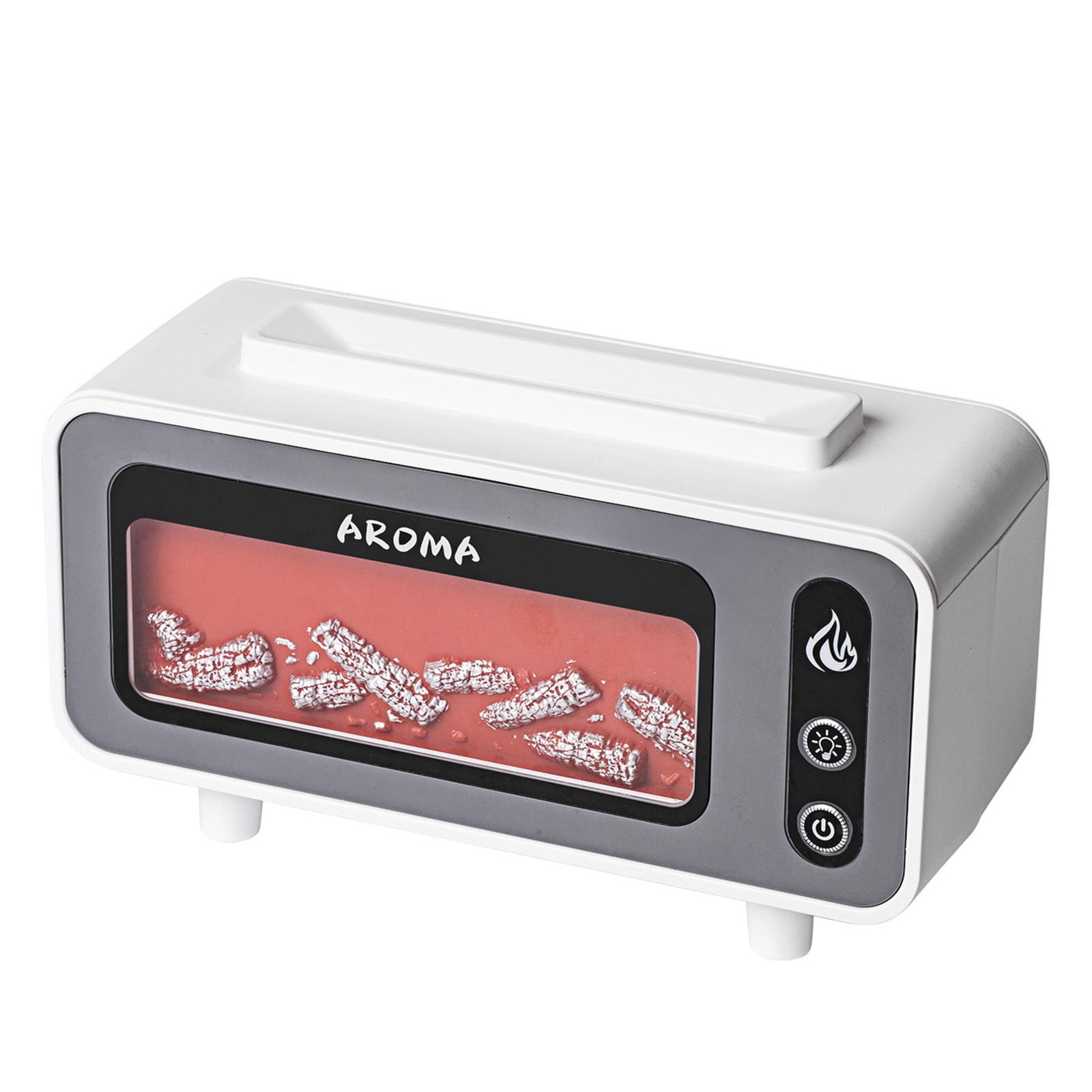 Aidoshy Essential Oil Diffuser,Simulated Fireplace Flame Aromatherapy ...