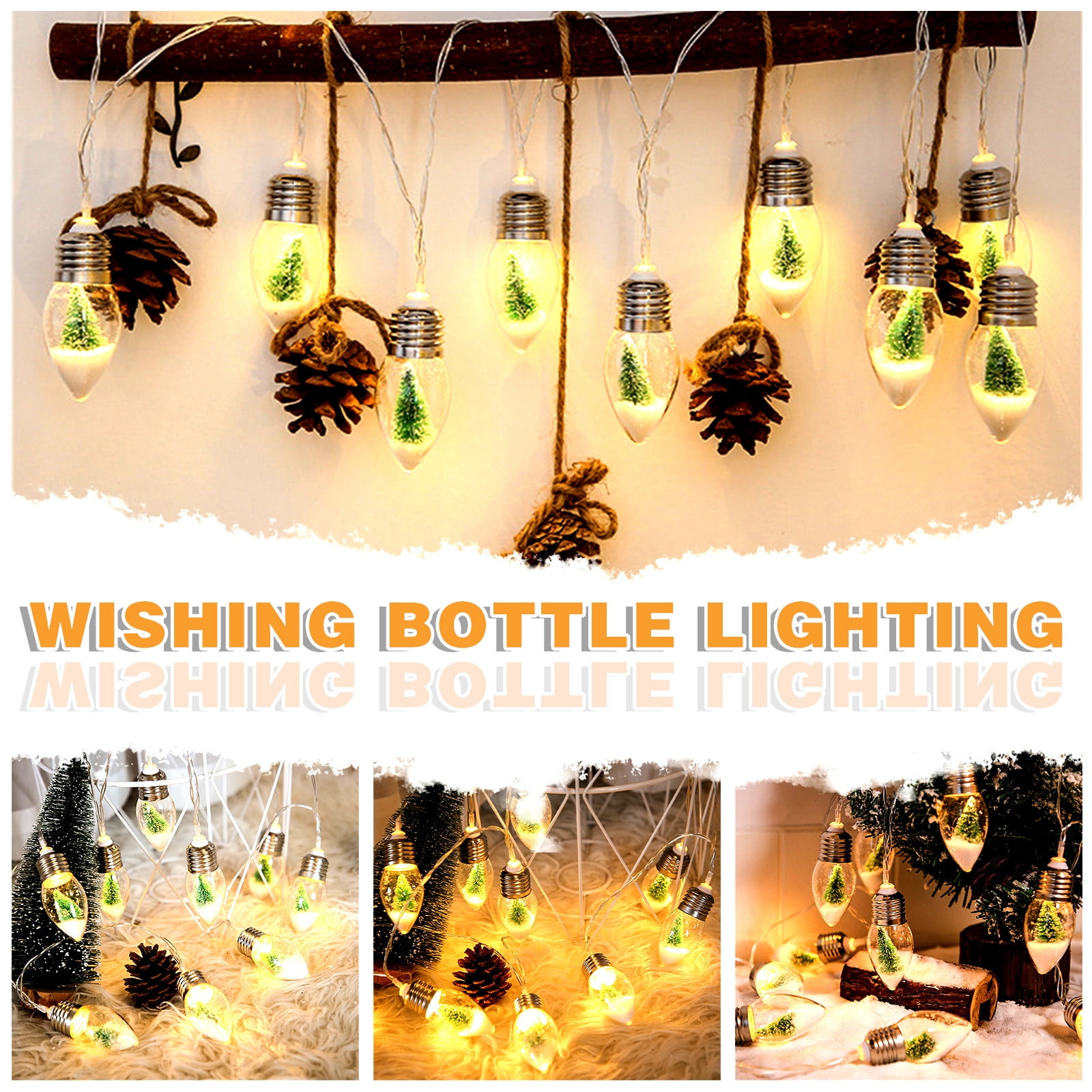 Aidoshy Indoor Outdoor Fairy String Light,Christmas String Lights ...