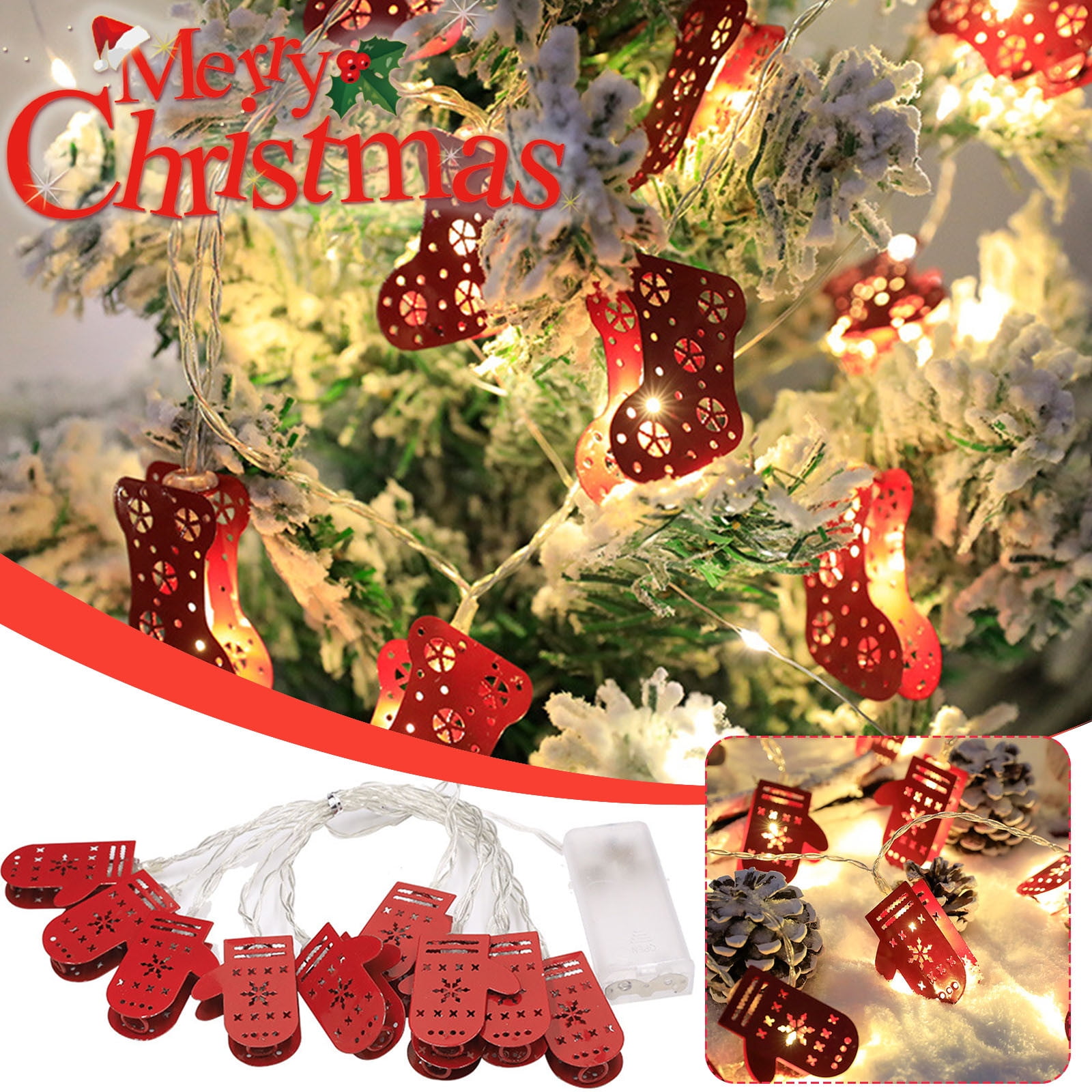 Aidoshy Indoor Outdoor Fairy String Light,Decorate LED SChristmas LED ...