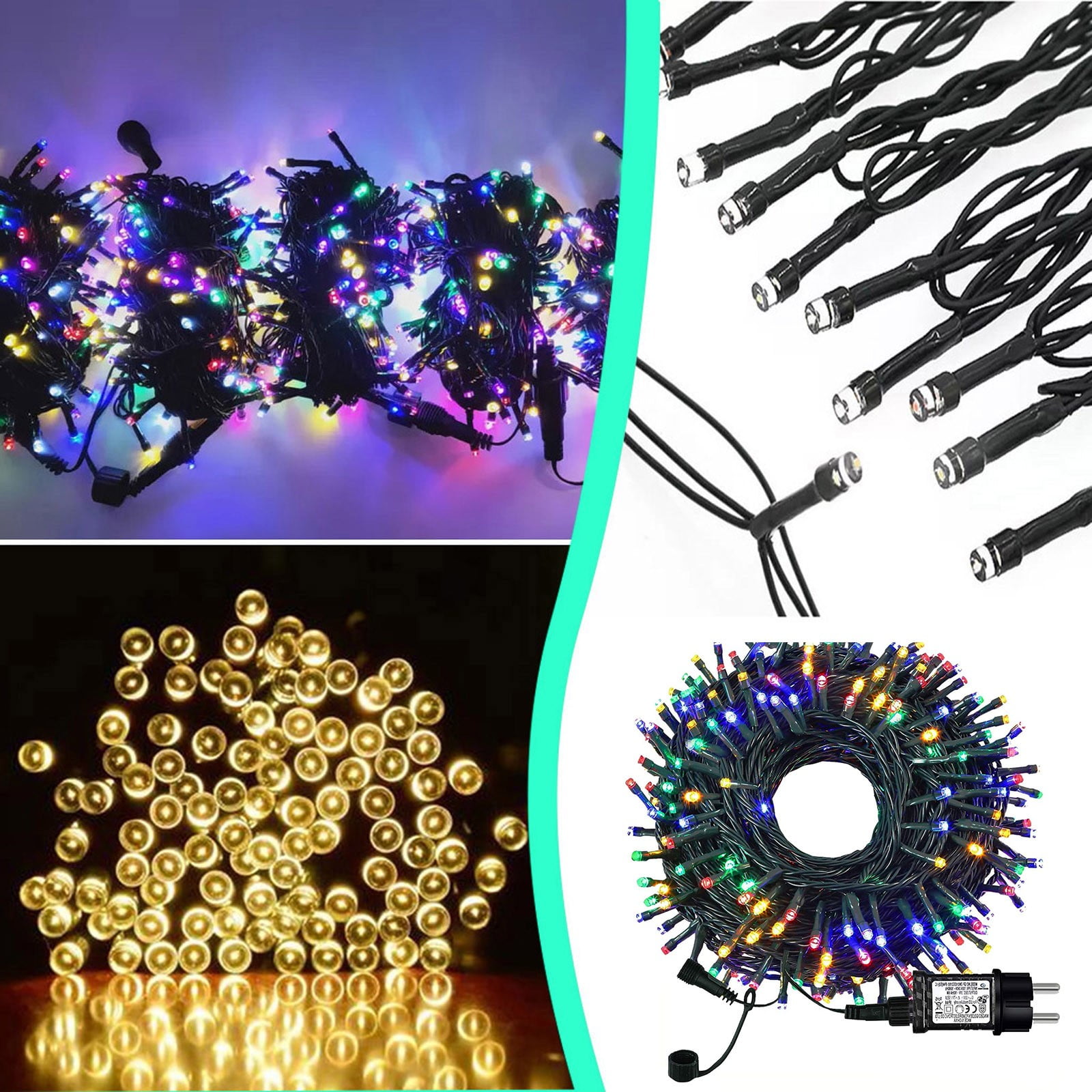 Aidoshy Indoor Outdoor Fairy String Light,Halloween LED Battery Light ...