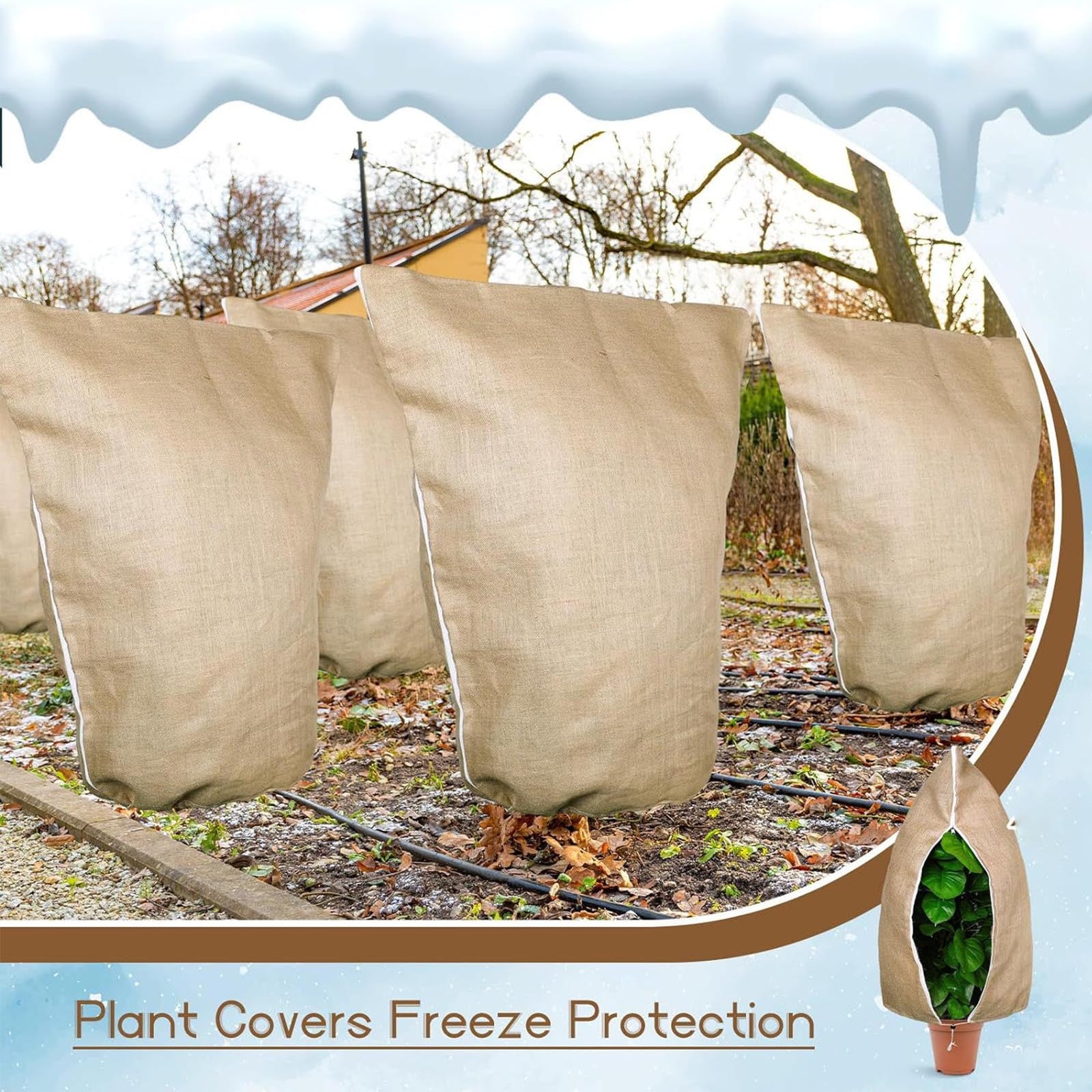 Aidoshy Plant Covers Freeze Protection,Plant Covers for Winter,Cover ...