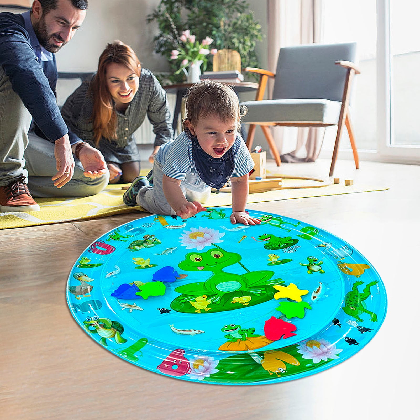 Aidoshy Premium Tummy Time Water Mat, Large Multi-Stage Activity Center ...