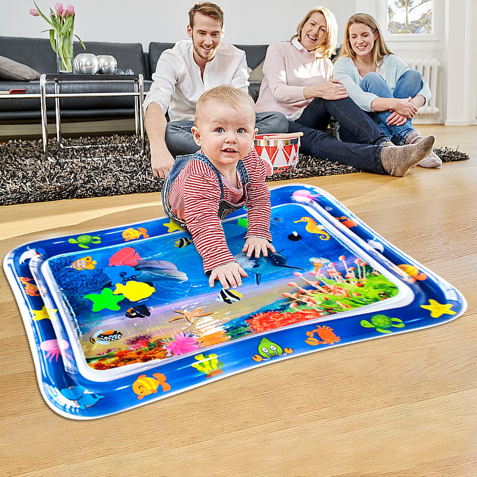 Aidoshy Premium Tummy Time Water Mat, Large Multi-Stage Activity Center ...