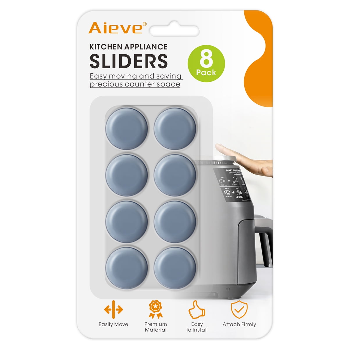 Aieve Appliance Slider, 8Pcs Appliance Sliders for Kitchen Appliances ...