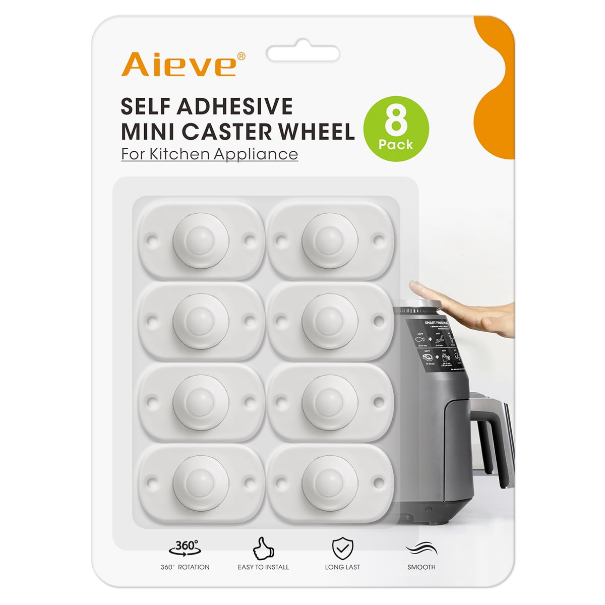 Aieve Appliance Wheels for Kitchen Appliances, 8 Pack Appliance Slider ...