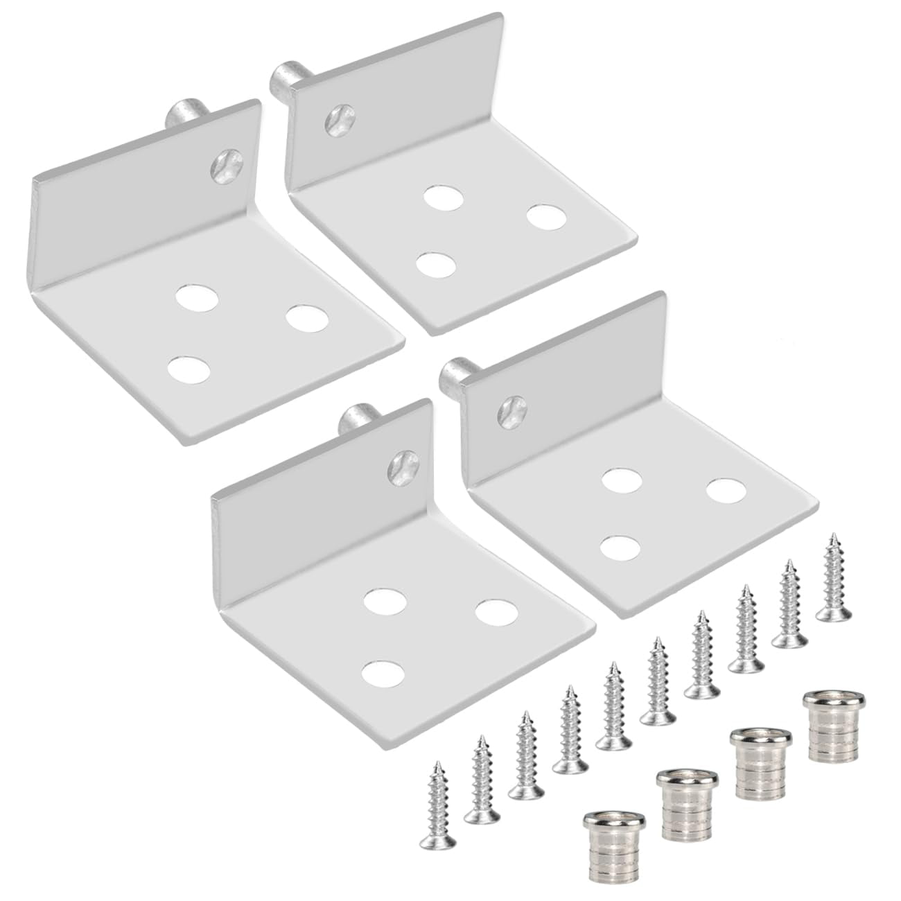 Aifeier ET 2 Sets Pivot Hinges Stainless Steel Silver Heavy Duty ...