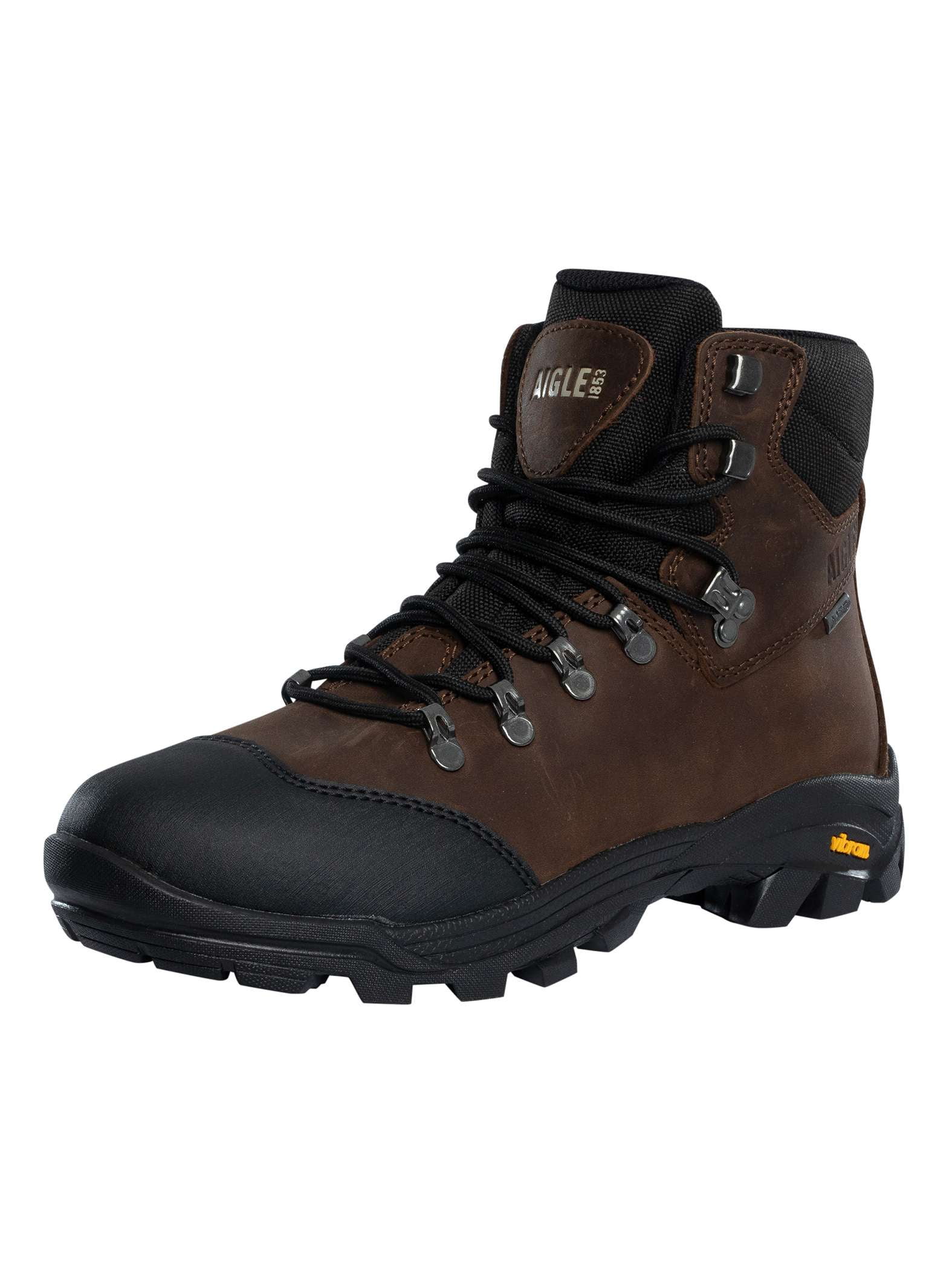 Aigle Laforse Vibram Leather Boots, Brown - Walmart.com
