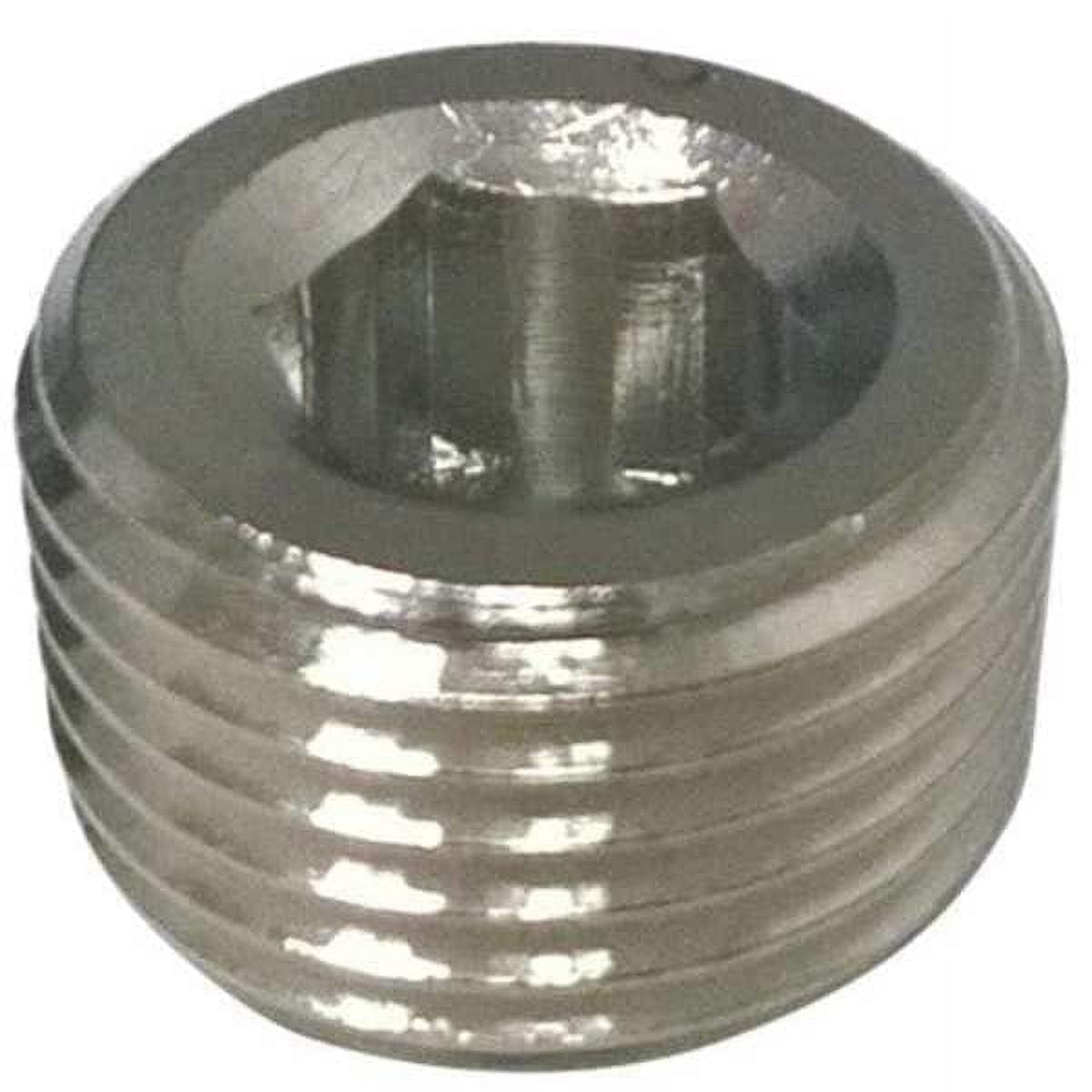 Chrome Plated Brass Countersink Plug, BSPT, 1/2" Pipe Size - Walmart ...