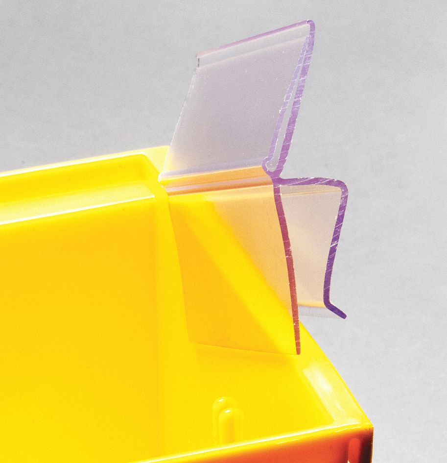 Aigner Index Label Holder,Clear,Smooth,Slide-In,PK25 BC-13 - Walmart.com