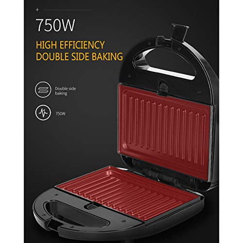 Aigostar Sandwich Maker 3 in 1, Waffle Make with Removable Plate ...