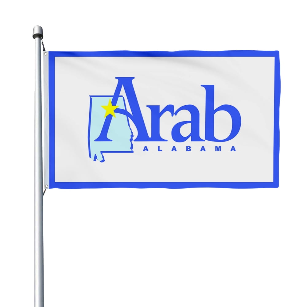 Aihccy Arab, Alabama Flag with Brass Grommets Size - 3x5Ft - Walmart.com