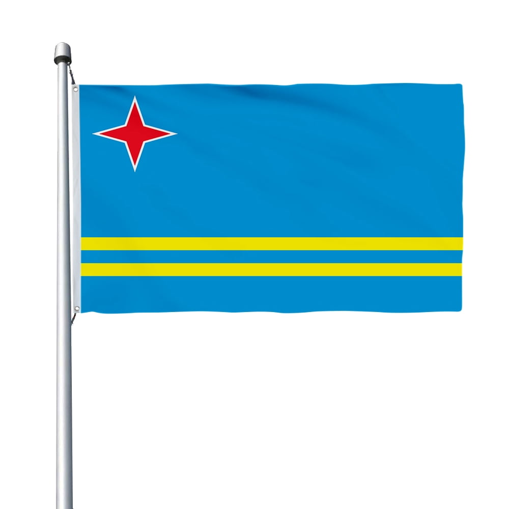 Aihccy Aruba Flag with Brass Grommets Size - 3x5Ft - Walmart.com