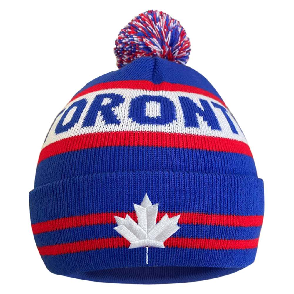Aihccy Canada Maple Leaf Toronto City Sport Embroidery Classic Pom Cuff ...