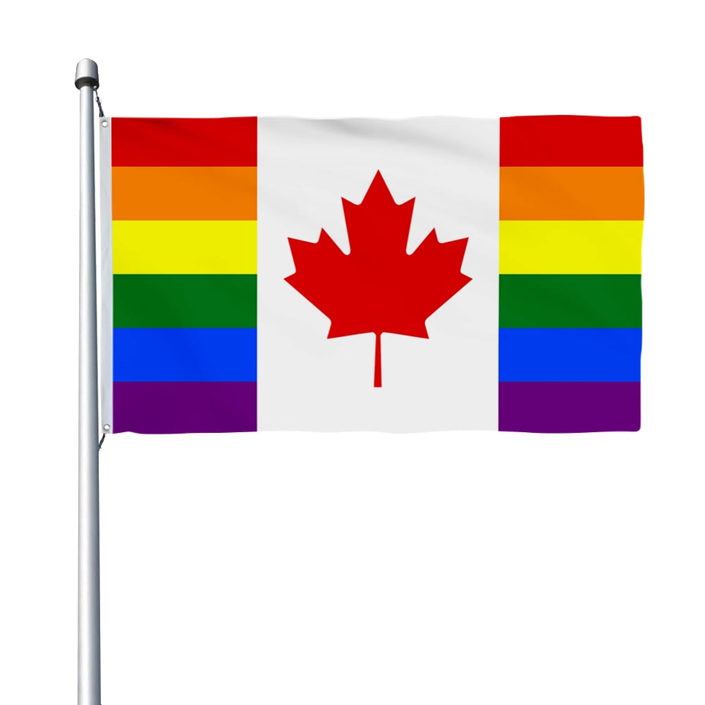 Aihccy Canada Pride Flag with Brass Grommets Size - 3x5Ft - Walmart.com