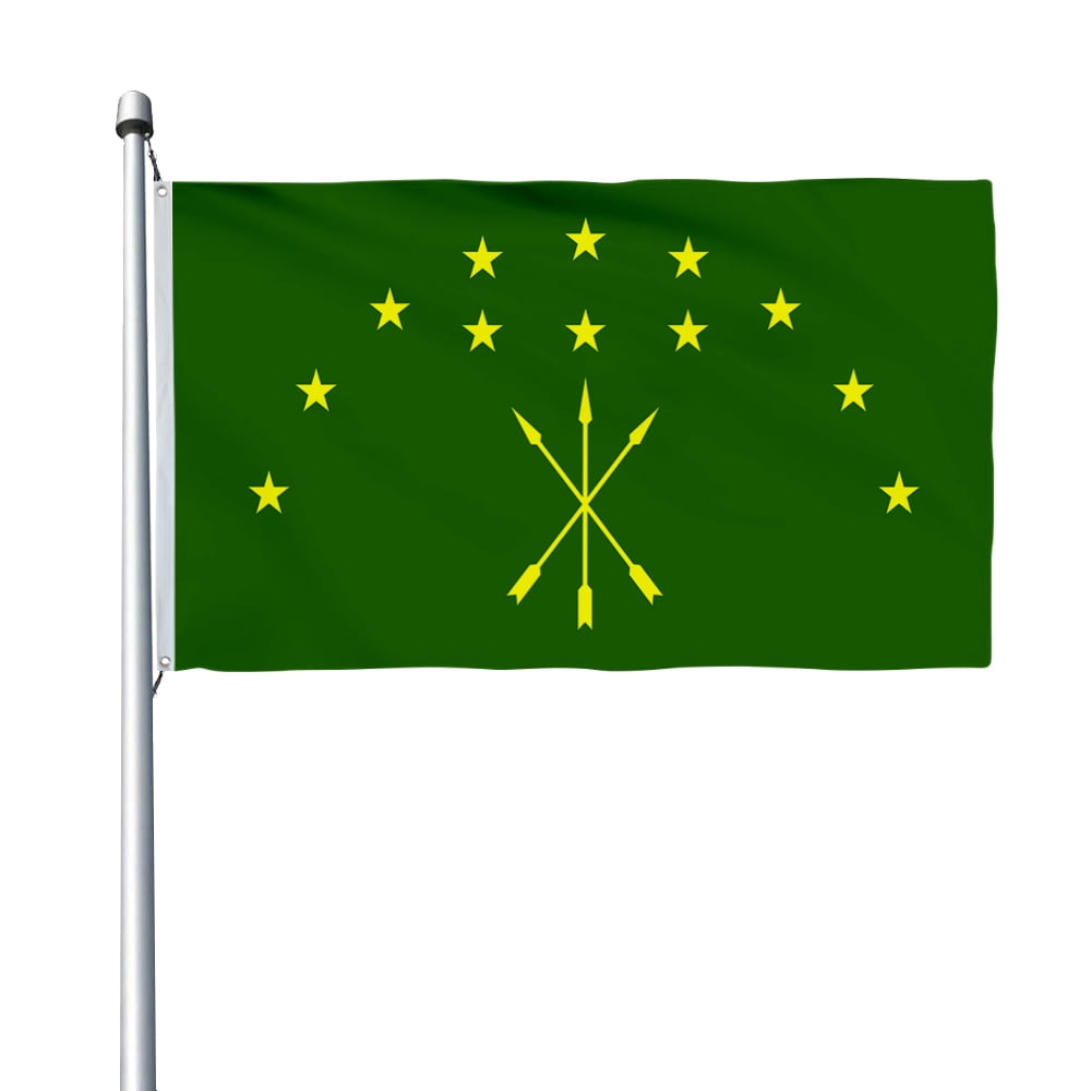 Aihccy Circassian Flag with Brass Grommets Size - 3x5Ft - Walmart.com