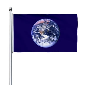 Earth Flag Garden Decor for Outdoor Decoration in Various Sizes