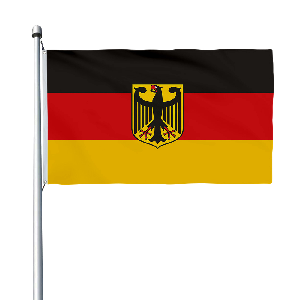 Aihccy Germany Crest Flag with Brass Grommets Size - 3x5Ft - Walmart.com