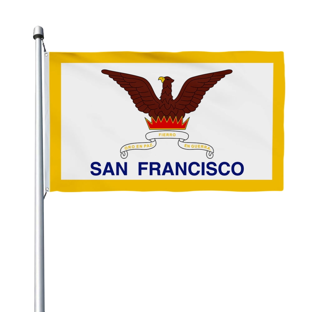 Aihccy San Francisco Flag with Brass Grommets Size - 3x5Ft - Walmart.com