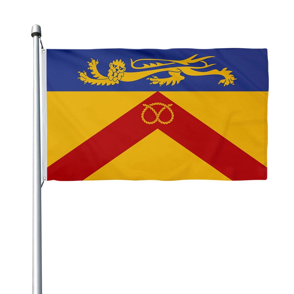 Aihccy Staffordshire Crest Staffordshire county crest Flag with Brass ...
