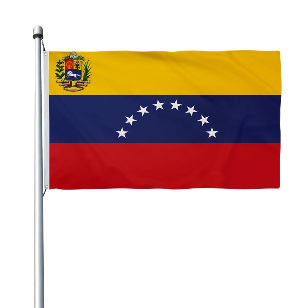 Aihccy Venezuela Crest Flag with Brass Grommets Size - 3x5Ft - Walmart.com