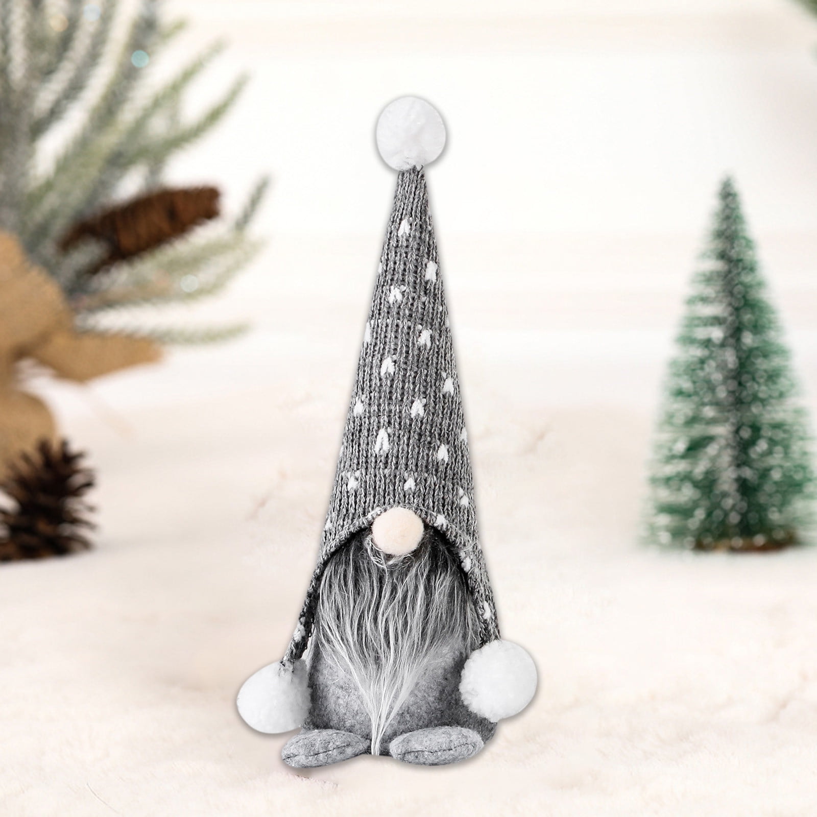 Aihimol 11 Inch Pointed Hat Faceless Rudolf Doll Desktop Ornament ...