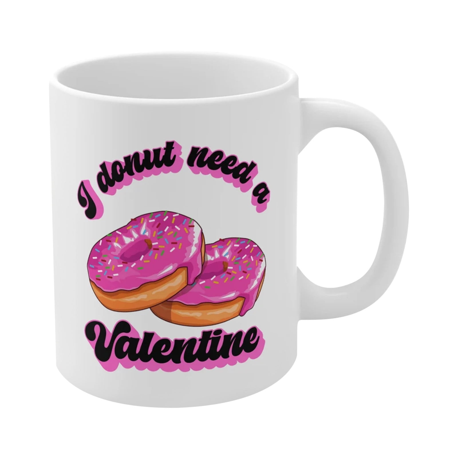 Aihimol 350ml Romantic Donut Couples Coffee Mugs-Colorful Graffiti Mugs ...