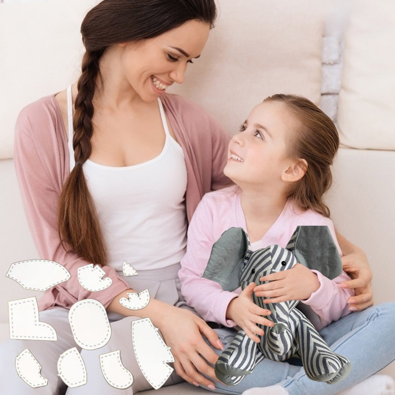 Aihimol 8-piece Memory Elephant Template Ruler Set With Instructions ...