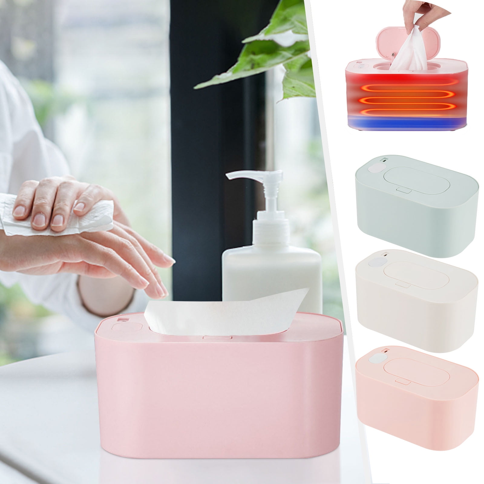 Travel Wipe Case Portable USB Wipe Warmer - Constant Temperature ...