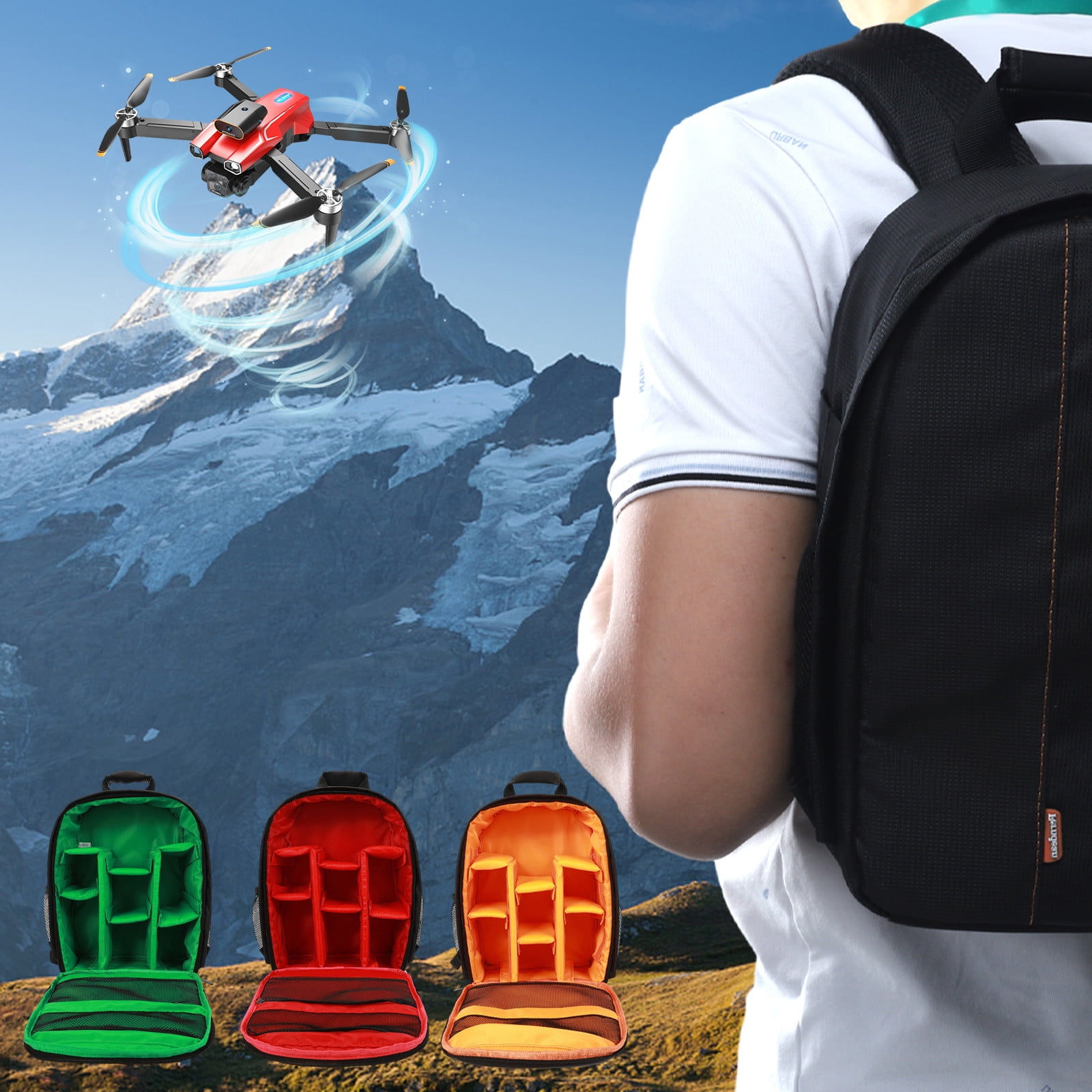 Aihimol Camera Backpack, Drone And Camera Bag,Photography Backpack For ...
