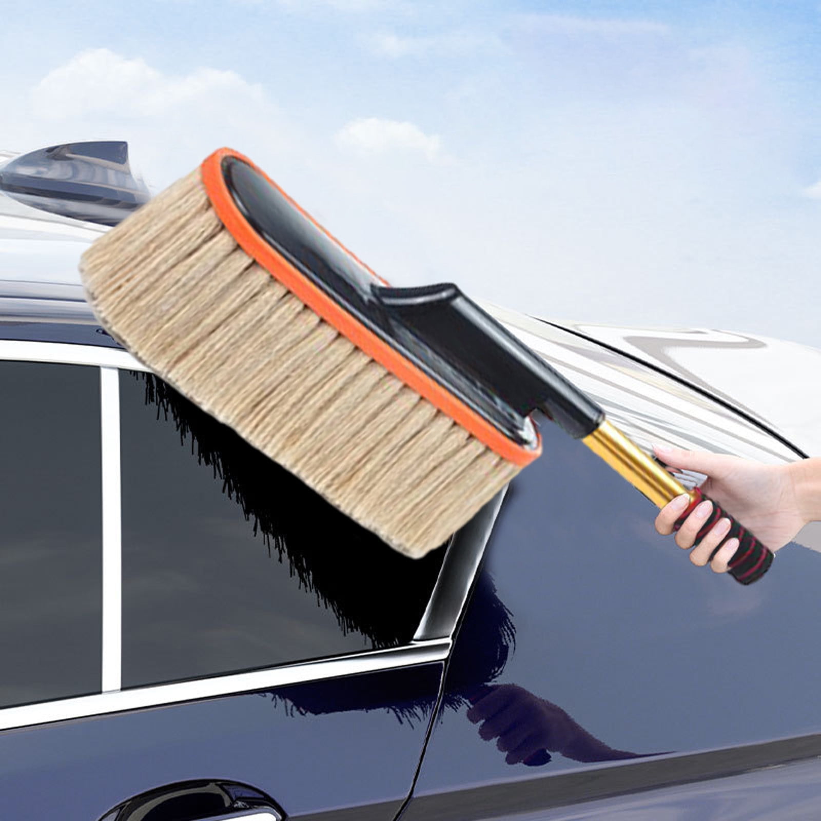 Aihimol Car Duster Exterior Scratch Free,Car Dust Brush with Extendable ...