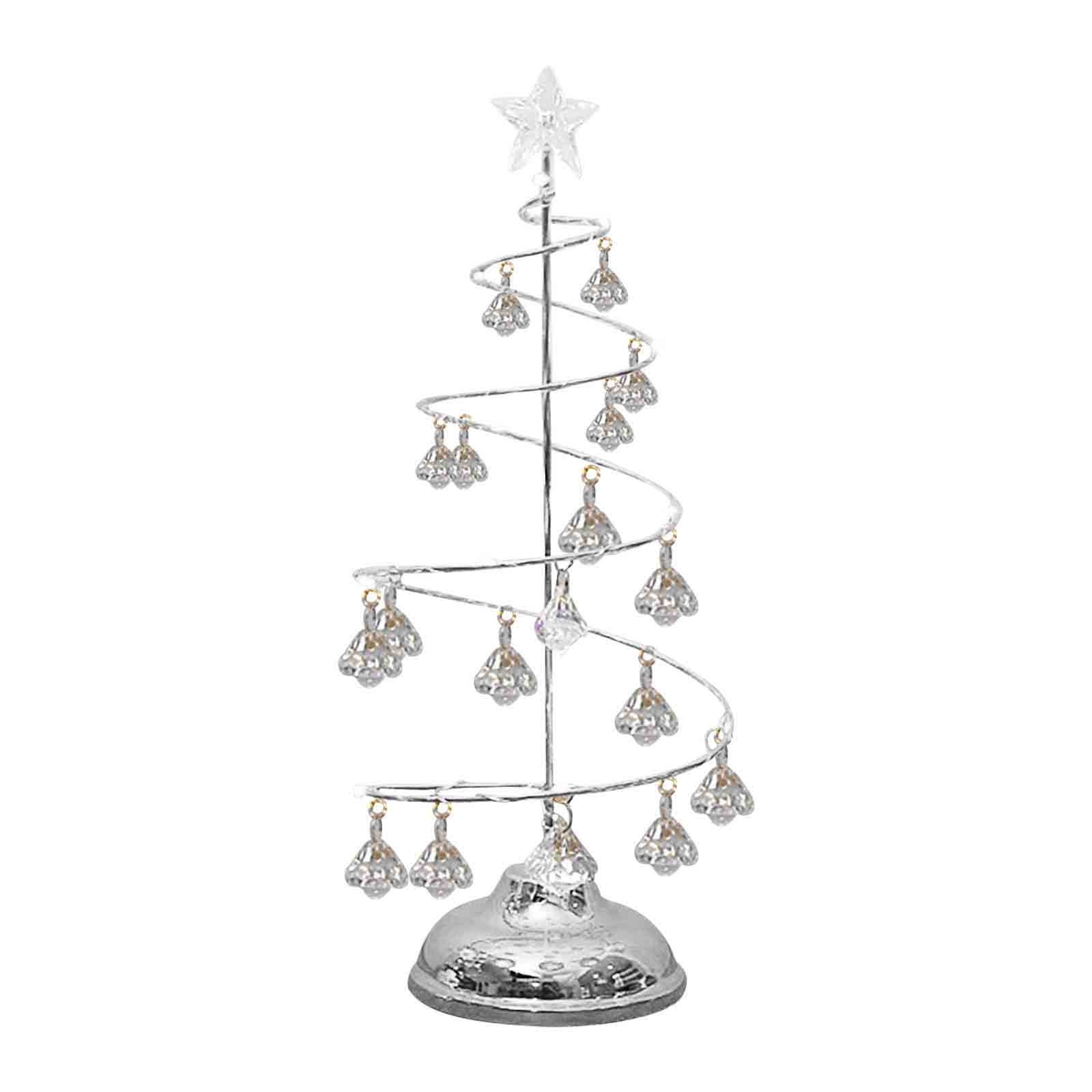 Aihimol Christmas Tree Crystal Night Light Tabletop Decor-Lighted Up ...