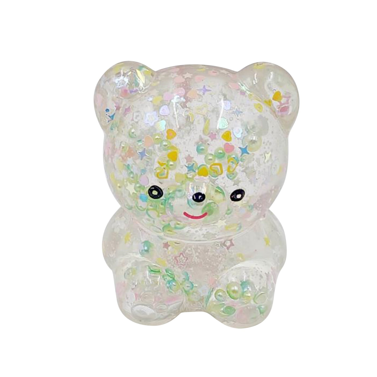 Aihimol Cute Sequin Bear Decompression Anxiety Fidget Relief Sensory ...