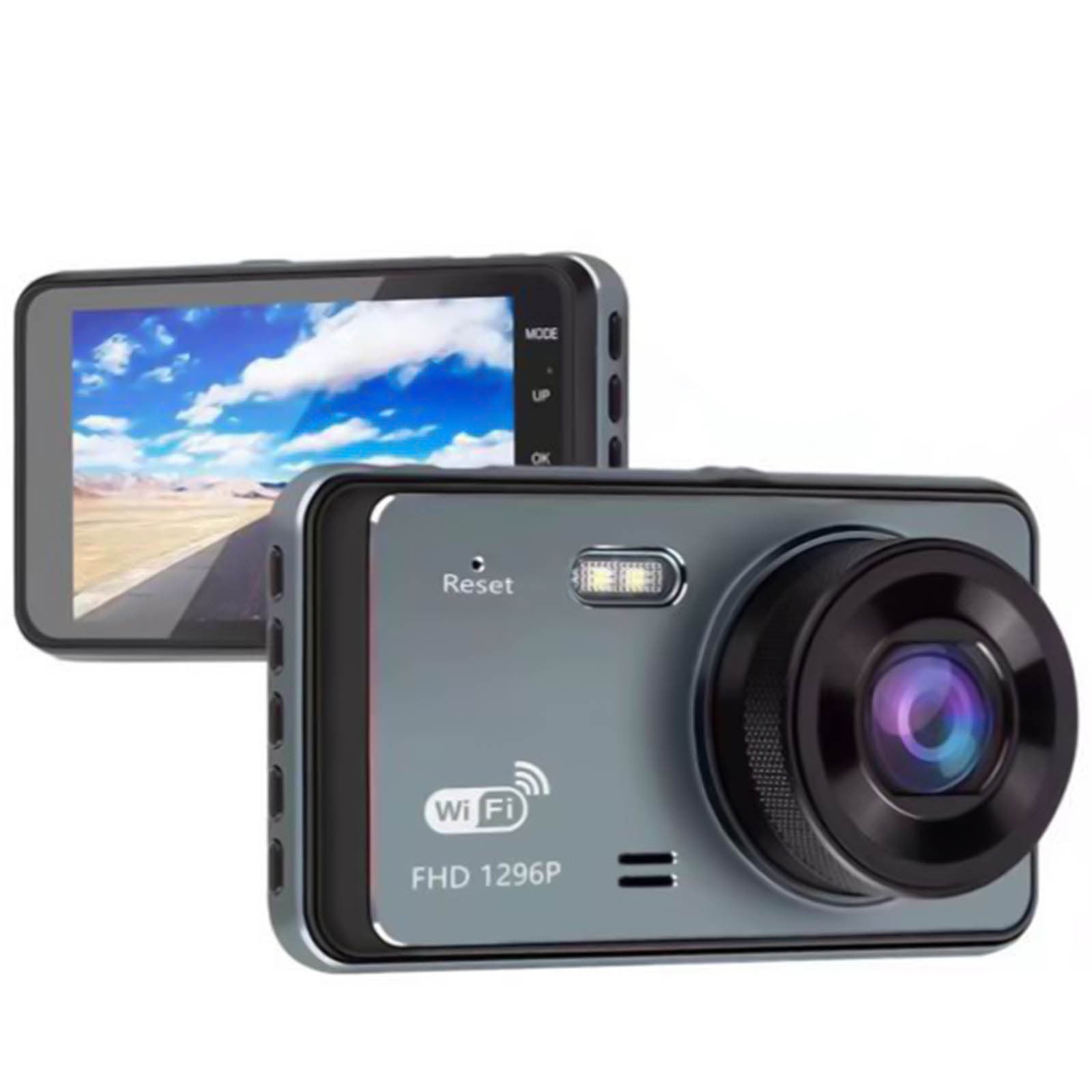 Aihimol Dash Cam Front And Rear,1296P FHD Wifi Dash Camera For Cars,4 ...