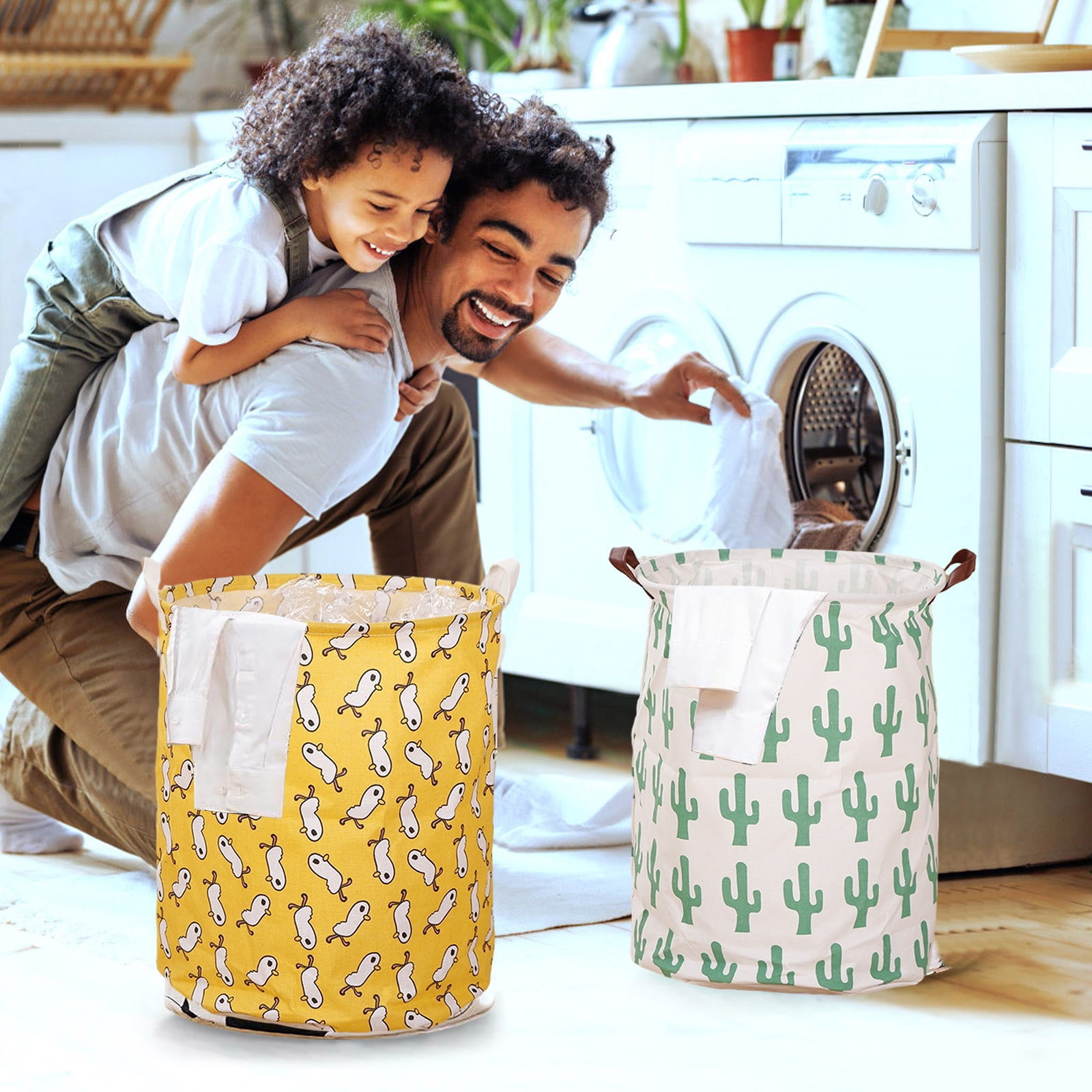 Aihimol Dirty Clothes Storage Basket Life Organize Dirty Clothes ...