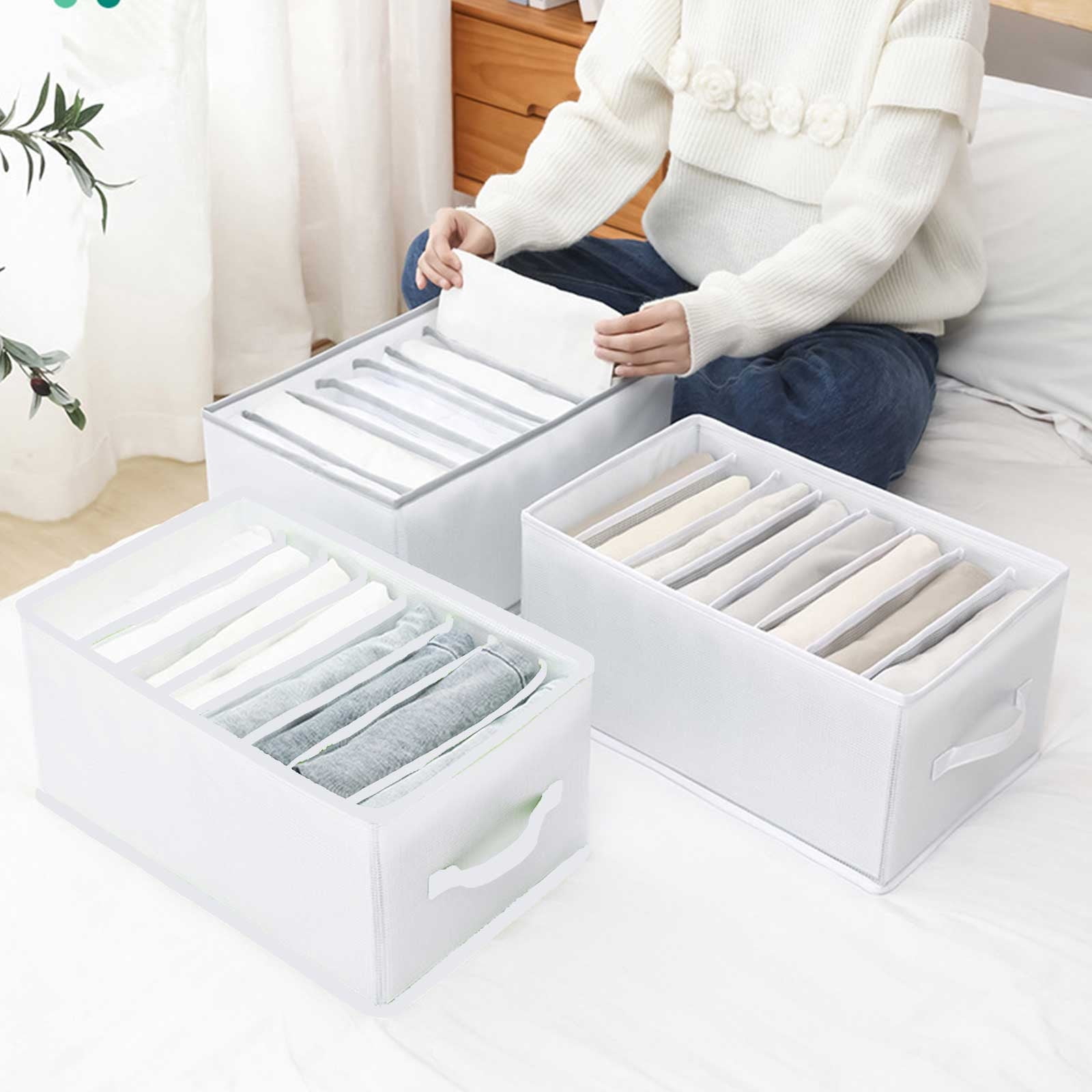 Aihimol Drawer Organizers For Clothing, Wardrobe Clothes Organizer ...