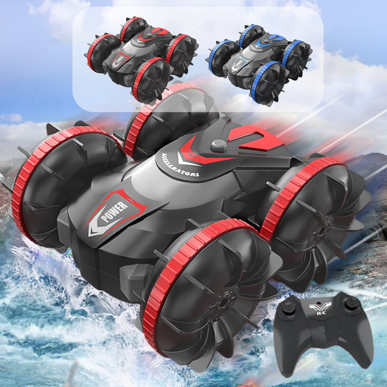 Aihimol Dual-talented RC Car, Dual-side Driving RC Stunt Car, Wireless ...