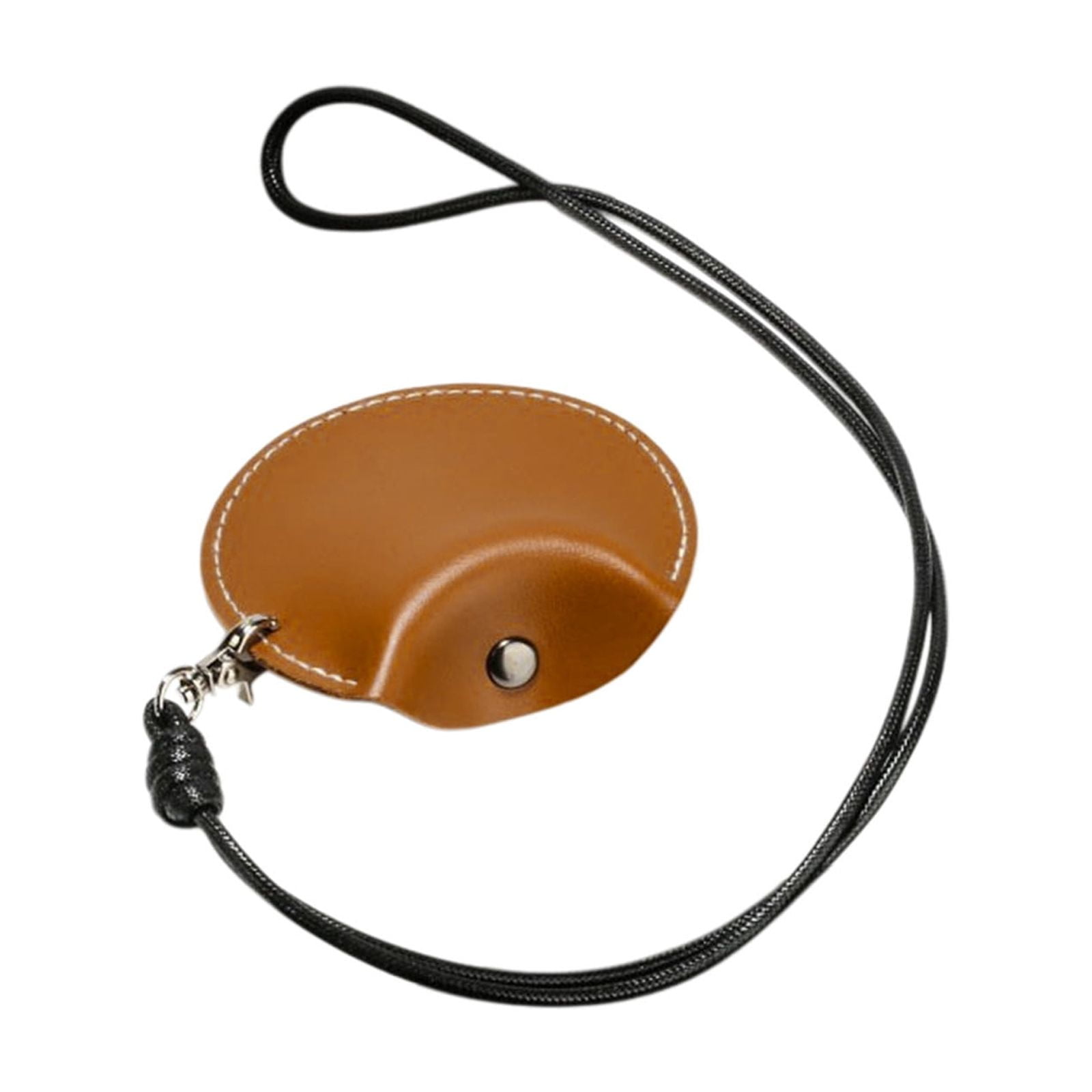 Aihimol Earbuds Pouch Headphone Organizer Hanging Neck Leather Pouch ...