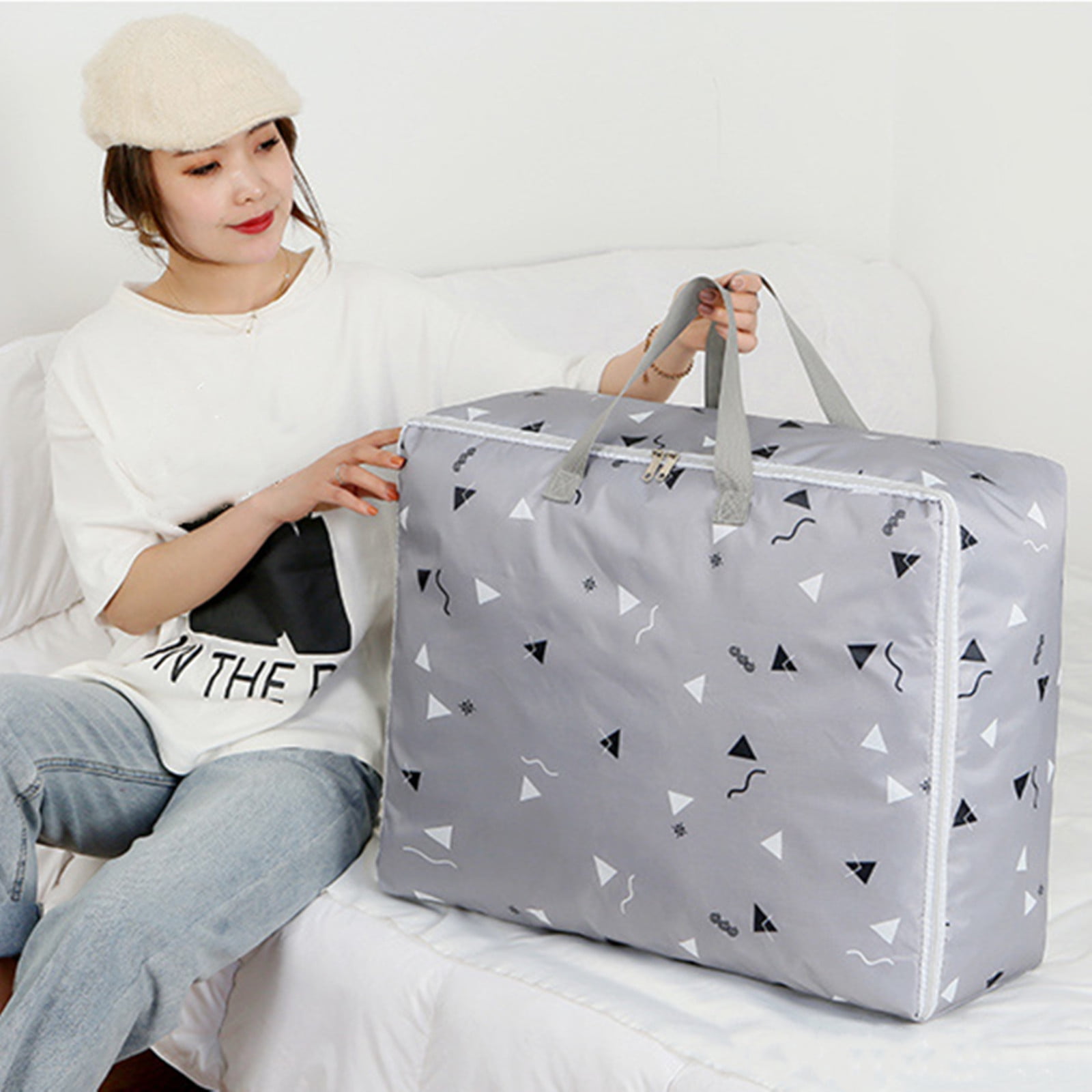 Aihimol Foldable Cloth Storage Box with Handles and Zipper,Household ...