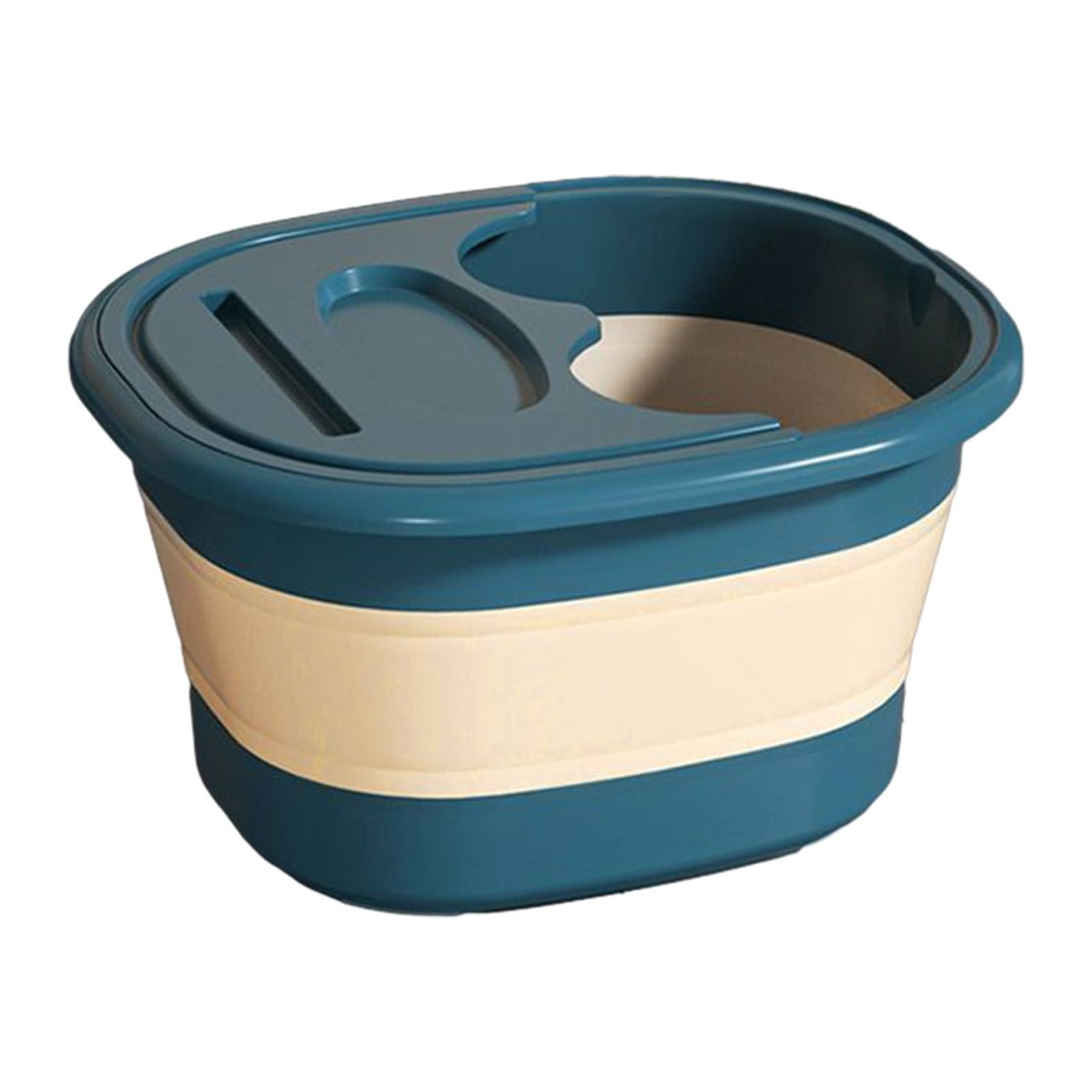 Aihimol Foldable Foot Bath Bucket With Handle and Lid, Portable Foot ...