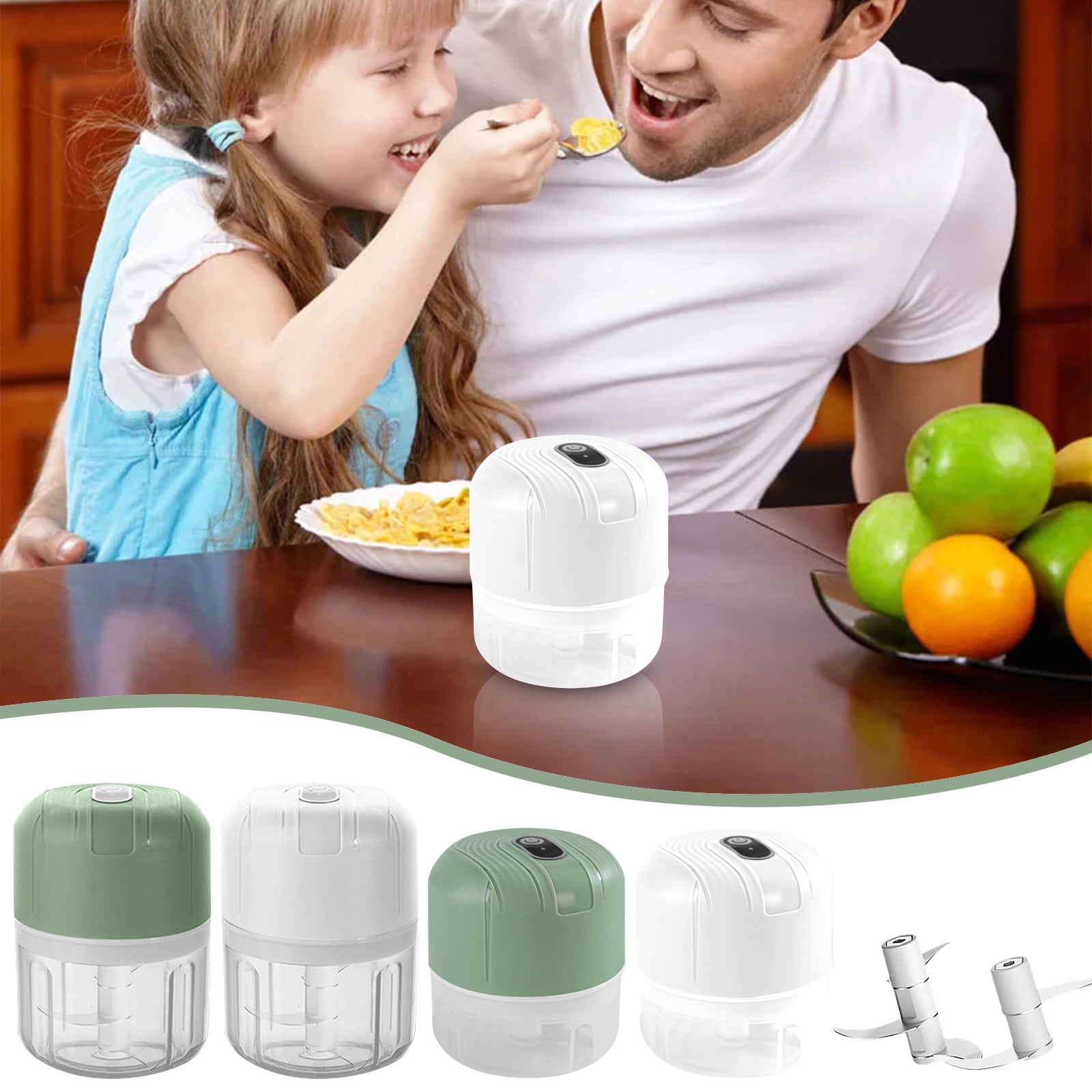 Aihimol Food Processor, Green or White - Walmart.com