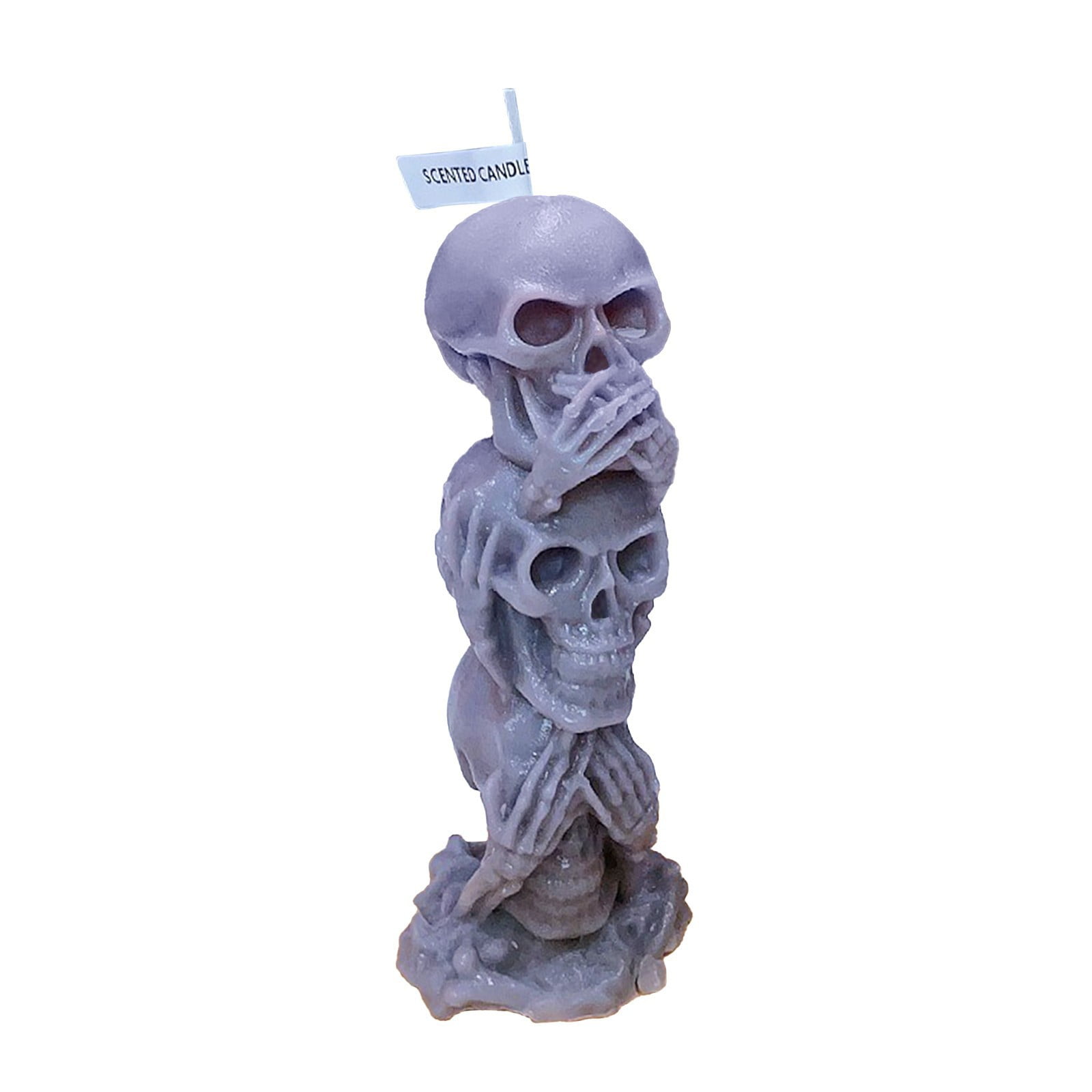 Aihimol Halloween Skull Candle Molds, 3D Skull Skeleton Silicone Molds ...